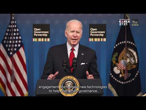 U.S. President Joe Biden Addresses the 2021 OGP Global Summit